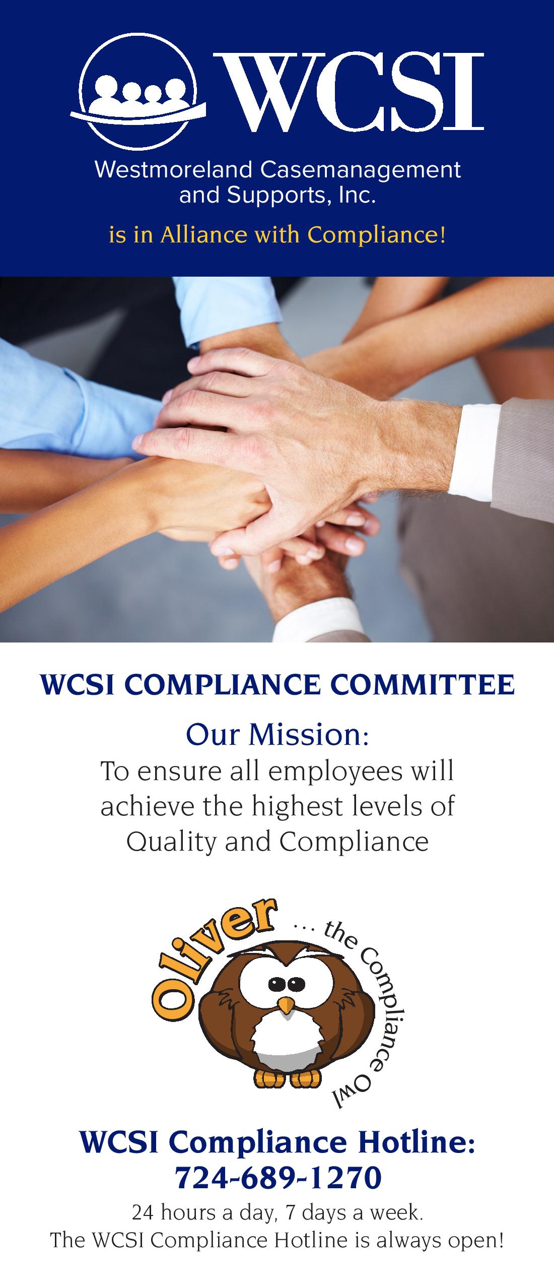 Quality and Compliance – Westmoreland Casemanagement and Supports, Inc.