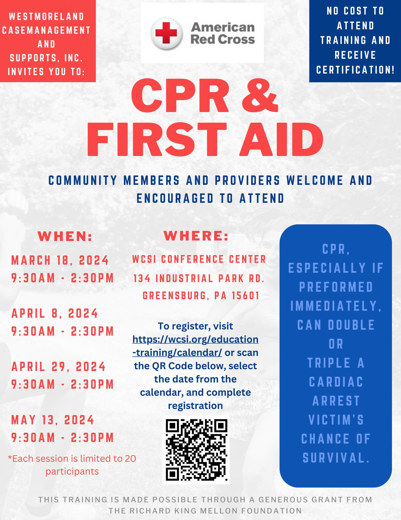 FREE CPR/FIRST AID Training for Community Members/Providers ...